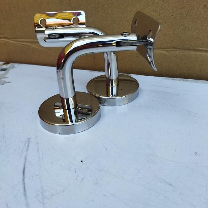 Jual Braket tembok fleksibel handrail bulat ss 304 railing tangga ...
