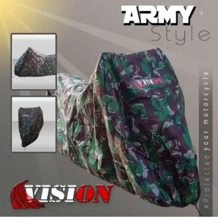 Jual Sarung motor outdoor vespa GTV vision army tebal dan Waterproof ...