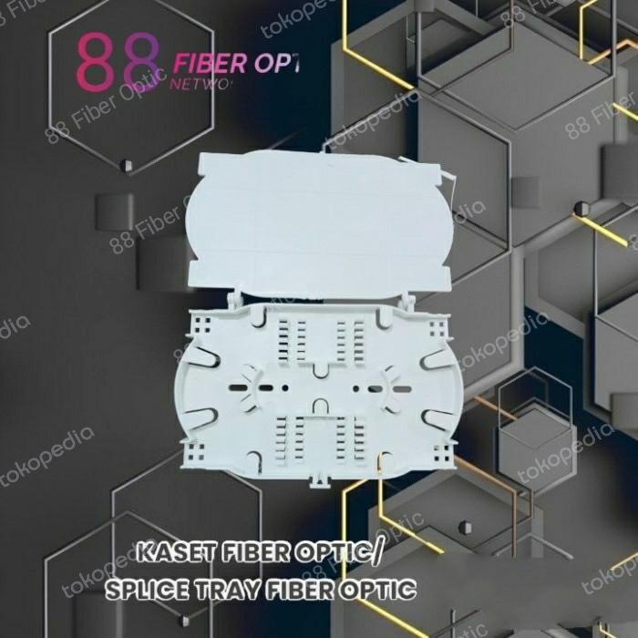 Jual Kaset/Cassette OTB Fiber Optic 12 Core / Splice tray fiber optic ...