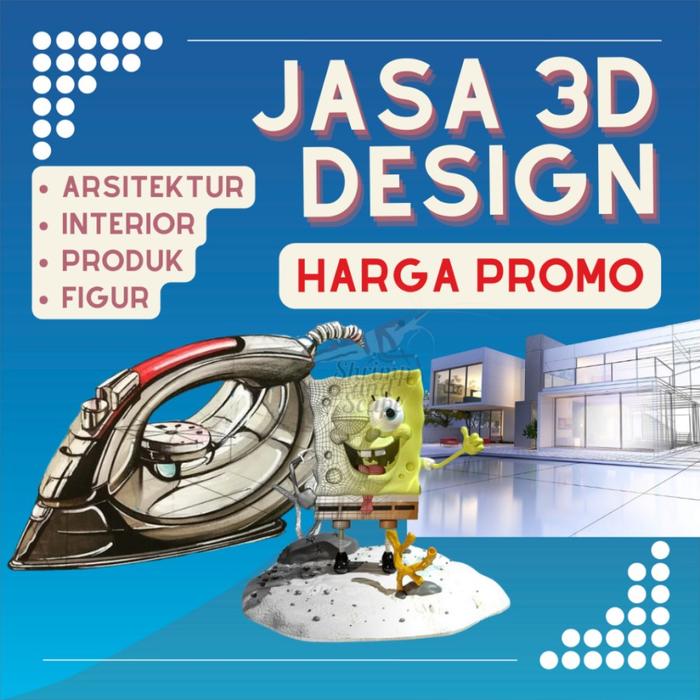 Jual 3D Design Interior Arsitektur Produk Mockup Maket Figur Ilustrasi ...