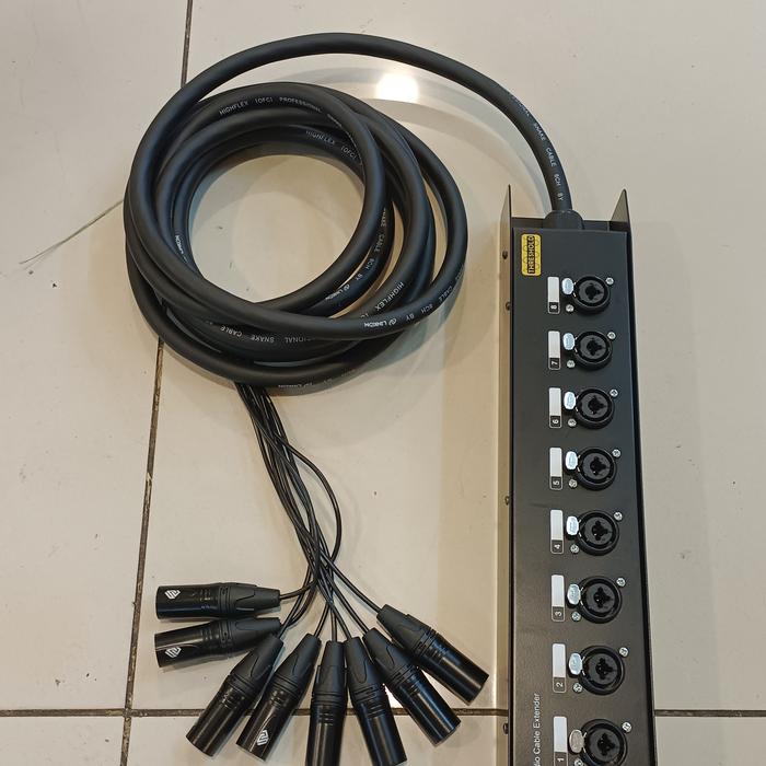 Jual Kabel snake spesialis connector 8ch jack combo panjang 5m komplit ...