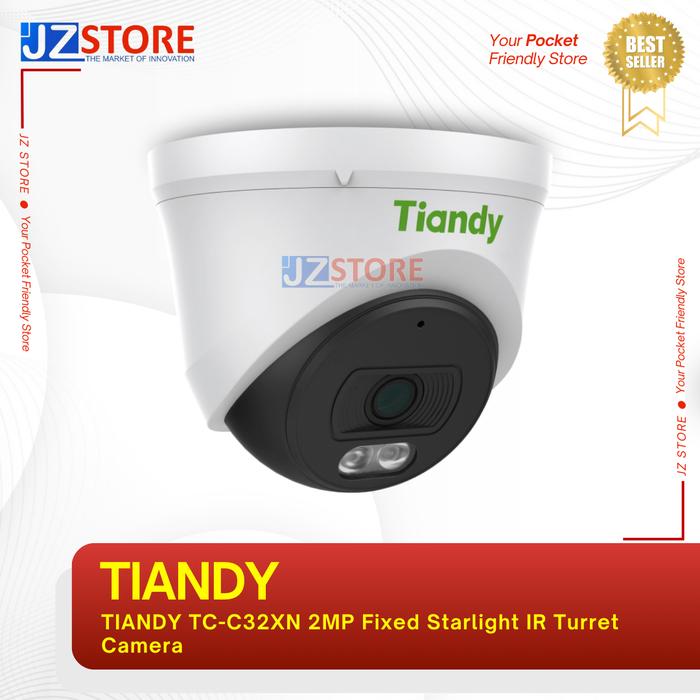 Jual TIANDY TC-C32XN 2MP Fixed Starlight IR Turret Camera - Kota Medan ...