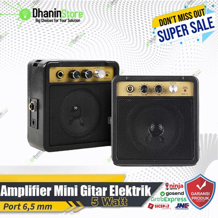 Promo Amplifier Mini Ampli Gitar Elektrik 3W Listrik Portable speaker 3 ...