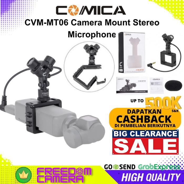 Jual Comica CVM-MT06 Camera Mount Stereo Microphone For DJI Osmo Pocket ...