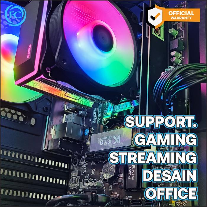 Jual PC GAMING FULL SET RGB + MONITOR SIAP PAKAI (VALORANT PUBG ...