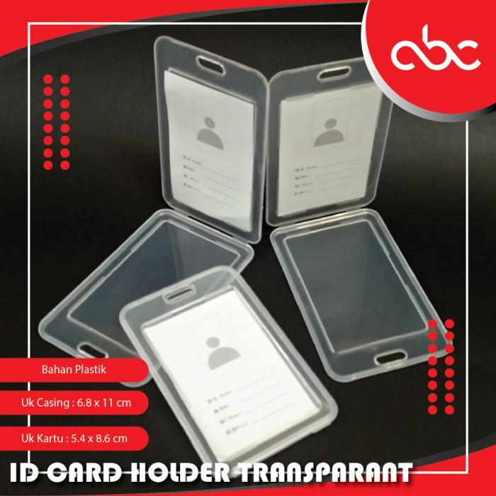 Jual READY STOCK Casing ID Card Holder Plastik 2 Muka tranparant ...
