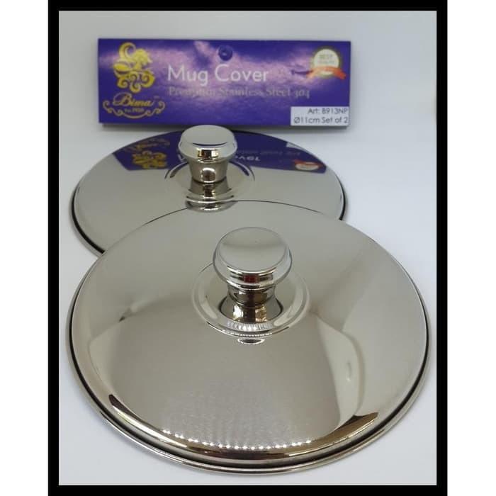 Jual Tutup Gelas Stainless Steel Mug Cover BIMA Tutup Gelas Stainless ...