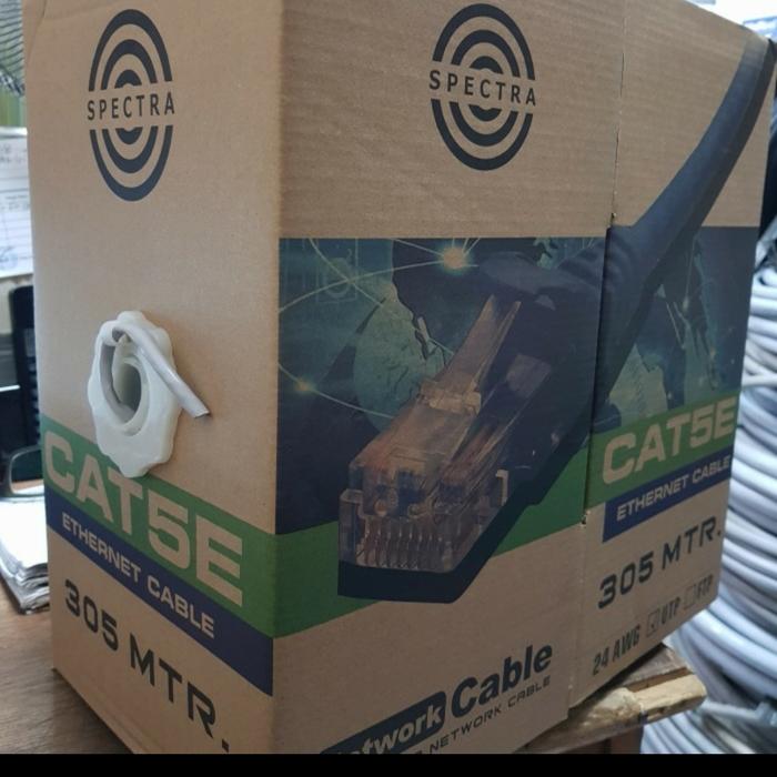 Jual KABEL DATA LAN CAT 5E INDOOR UTP SPECTRA ABU - Jakarta Pusat ...