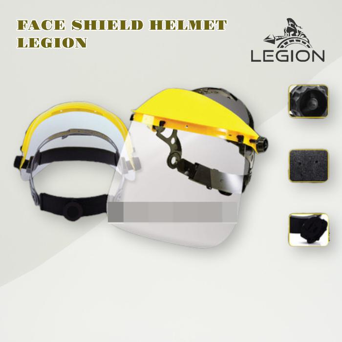 Jual Full Face Shield LEGION Safety Muka APD pelindung wajah Gerinda ...
