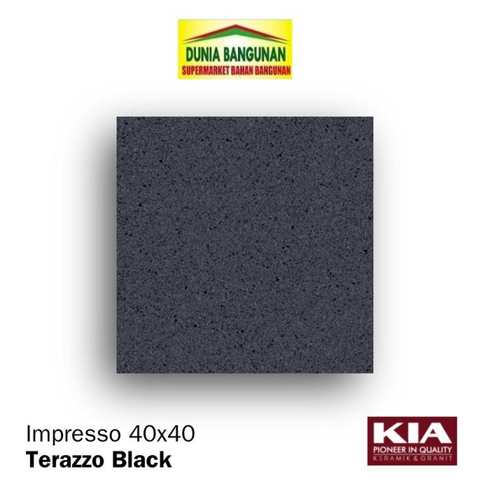 Jual KIA Terazzo Black KW3 40X40 Keramik Lantai - Kota Tangerang - Dunia Bangunan Store | Tokopedia