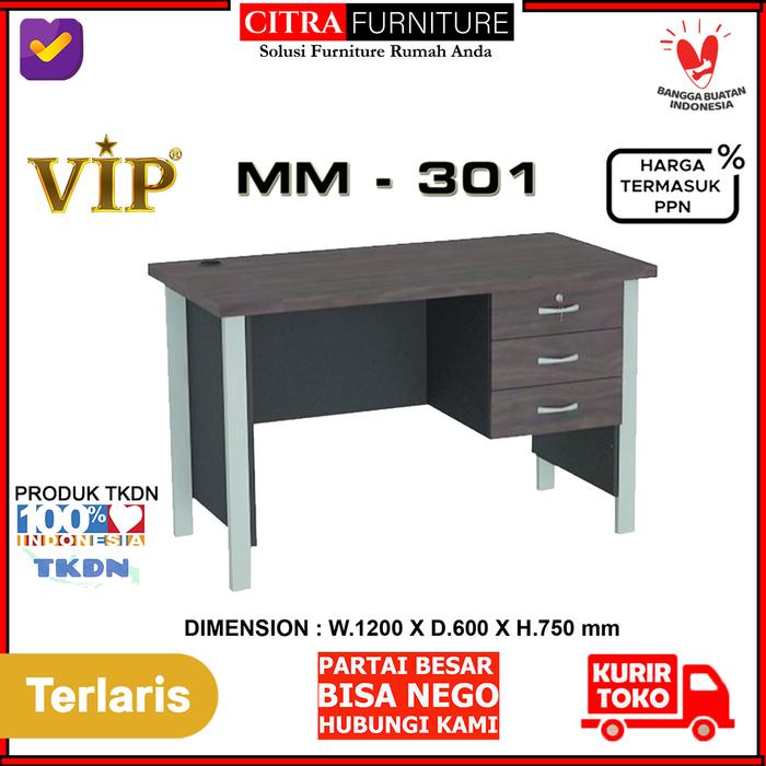 Promo VIP Meja Tulis Kerja Kantor 1/2 Biro - MM 301 Cicil 0% 3x ...