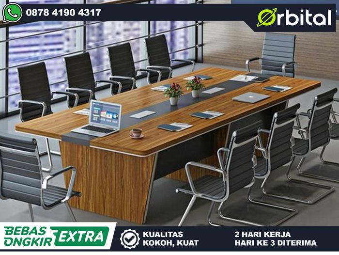 Jual Meja Meeting Kantor Besar 10 orang - 300 x 120 x 75 cm - Meja ...