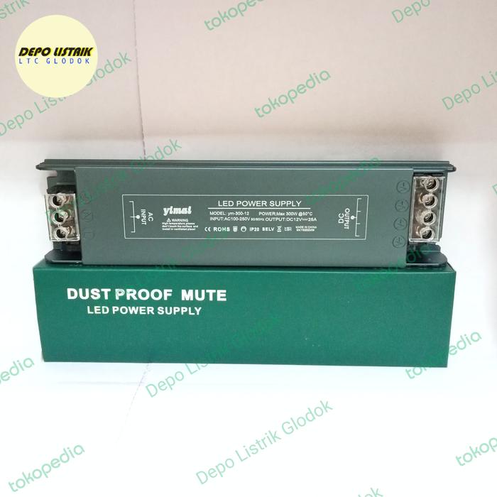 Jual power suply 12v 25a yimai/trafo adaptor 12v 300w/adaptor 300 watt ...