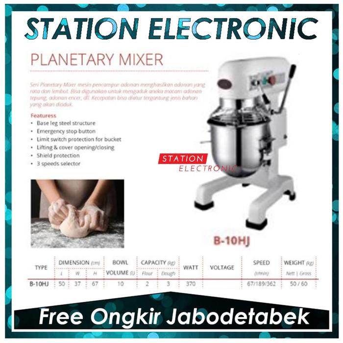 Promo Planetary Mixer Getra 10Liter / 3Kg B-10 Garansi Resmi Getra B10 ...