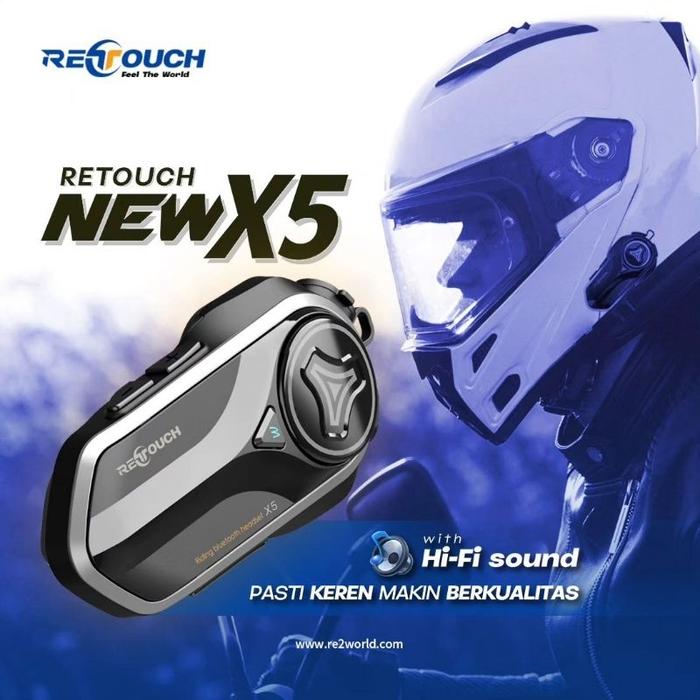 Promo INTERCOM RETOUCH | RETOUCH X5 NEW ORIGINAL | HEADSET BLUETOOTH ...
