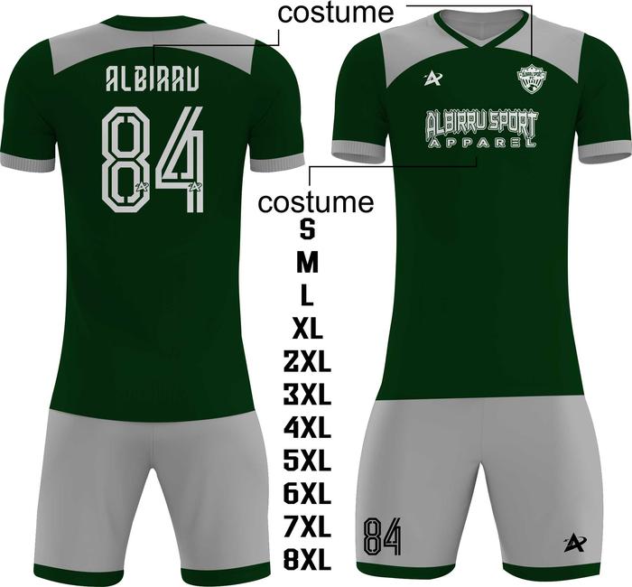 Jual Jersey Bola Futsal Setelan Big Size Custom Nameset - Hijau, 6XL - Kab. Garut - Jamal Store ...