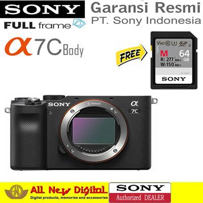 Jual Sony Alpha A7C / 7C Body Full Frame Pocket Size - BLACK, Body Only - Jakarta Selatan ...