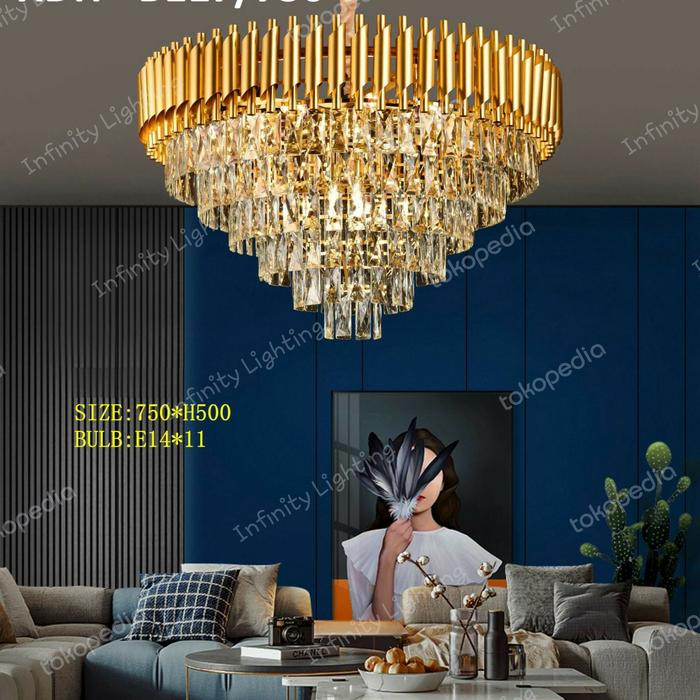 Jual SALE - LAMPU GANTUNG HIAS CRISTAL MINIMALIS DIAMETER 95CM 18 LAMPU - Jakarta Pusat ...