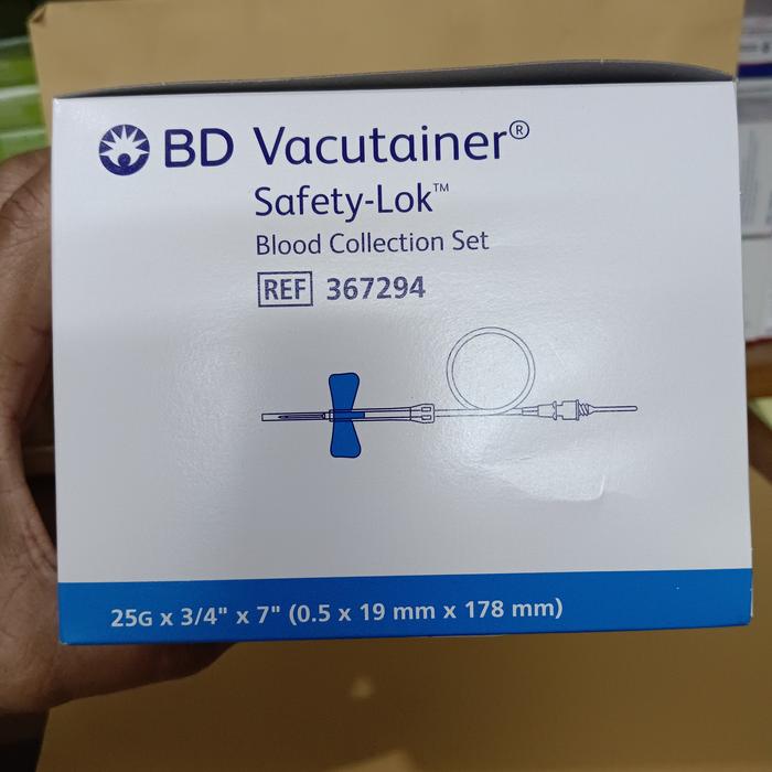 Jual BD vacutainer Safety - Lock for blood collection set / box - 23G ...