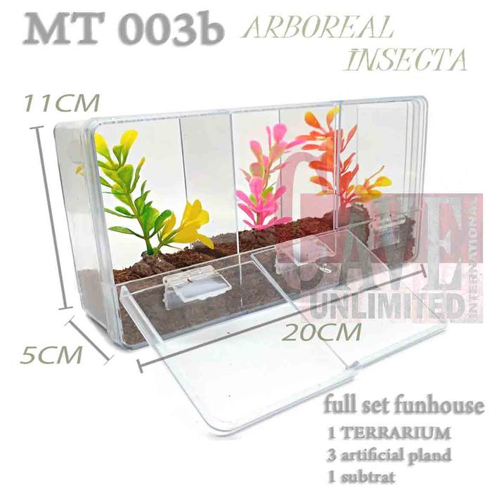 Promo MT001 B FUN HOUSE FULL SET PAKET ENCLOSURE KANDANG TARANTULA ...