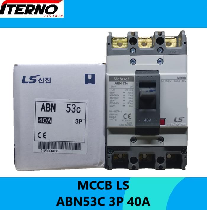 Jual MCCB ABN53C 3P 40A LS Metasol ABN 53C - Kota Tangerang - ITERNO LISTRIK | Tokopedia