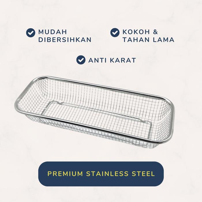 Jual ABA WIRE BASKET KERANJANG PERSEGI PANJANG STAINLESS KERANJANG ...