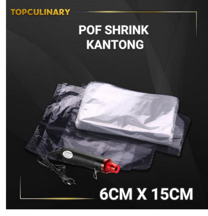 Jual PLASTIK POF SHRINK SEGEL KANTONG 6CM x 15CM - Kota Tangerang - top culinary | Tokopedia