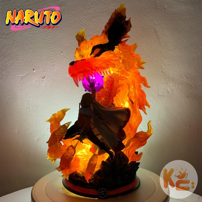 Promo Action Figure LED Naruto Bijuu Dama Rasengan Hokage 6 Kurama GK ...