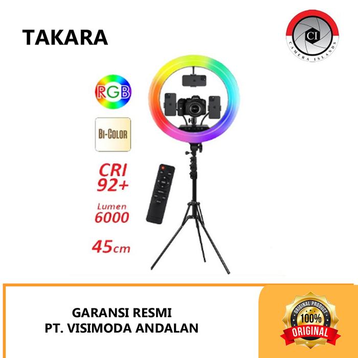 Jual Takara RINGO 318R 18 Inch RGB & Bi-Color LED Ring Light Ringlight ...