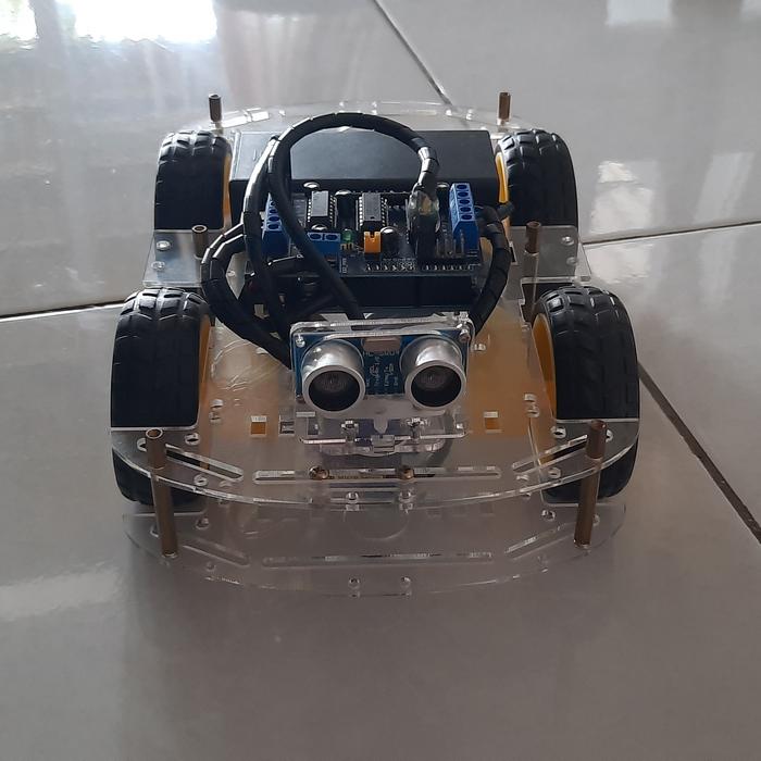 Jual Smart Car Arduino - Robot Car Avoid Obstacle 4WD + Source Code Program - Kota Depok ...