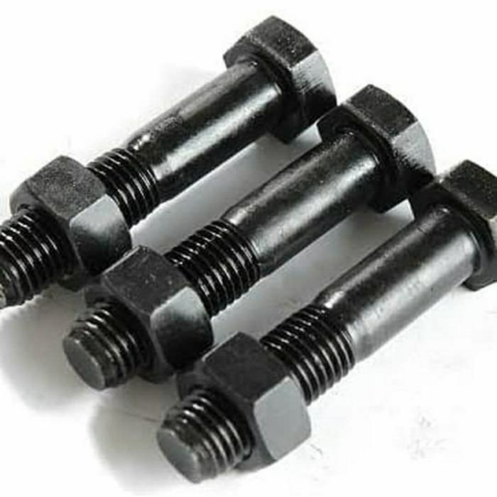 Jual baut mur baja 8.8 ukuran . m12 x 40 hexagonal baja hitam - Jakarta ...
