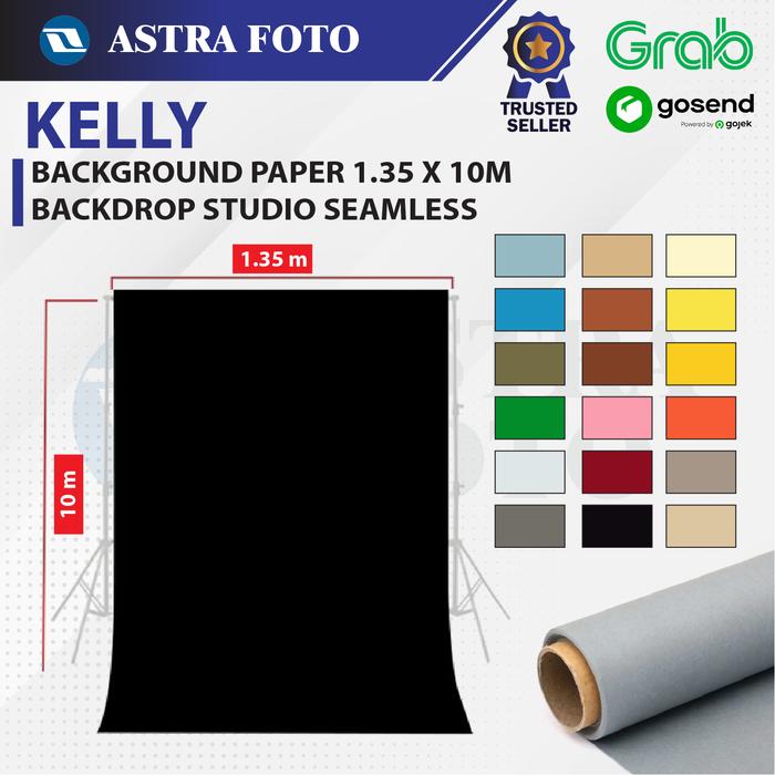 Jual KELLY BACKGROUND PAPER 1.35 x 10M BACKDROP STUDIO SEAMLESS KERTAS ...