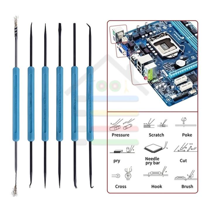 Promo 6 IN 1 SOLDER ASSIST TOOL UNTUK PCB DESOLDERING TOOL KIT ...