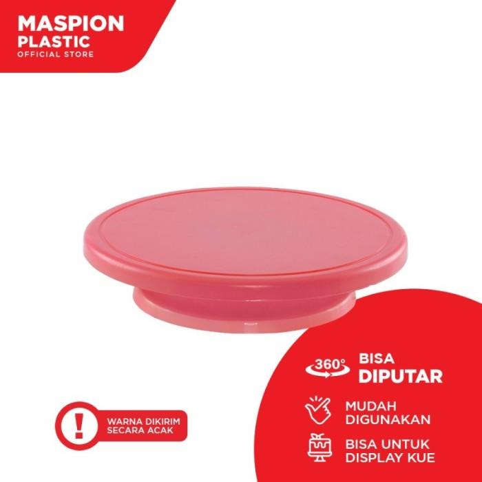 Jual Cake Rotary Tray Plastik Maspion Baki Penyaji Kue Putar B-B 051 ...