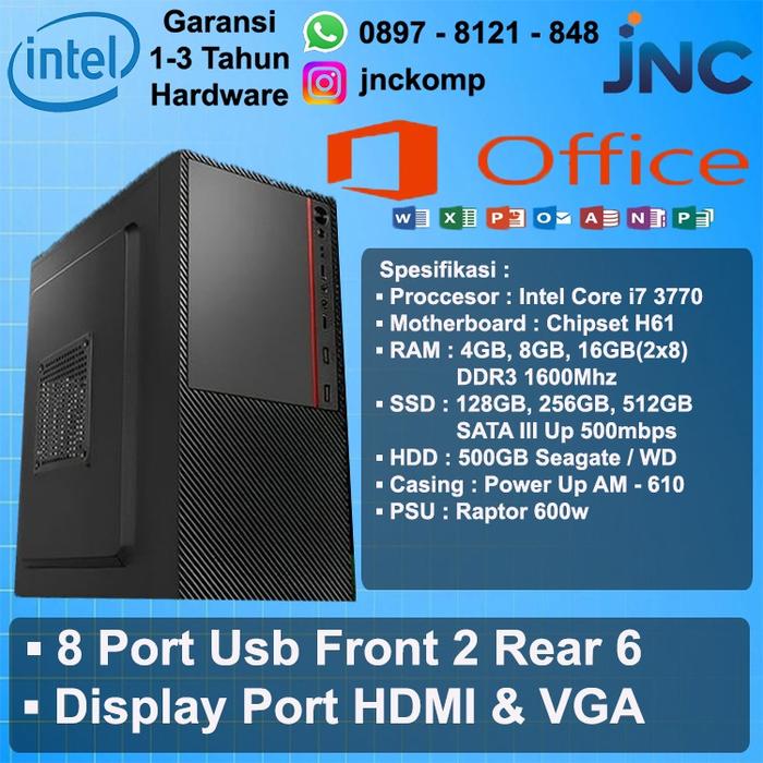 Promo PC / CPU / Komputer Rakitan Intel Core i7 3,4Ghz Baru Garansi 1 ...