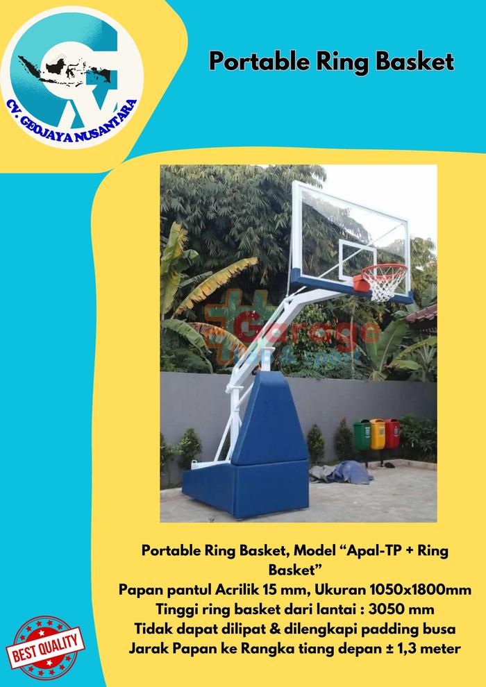 Jual Tiang Ring Basket Portable Profesional Akrilic 15mm - APN2-105 ...