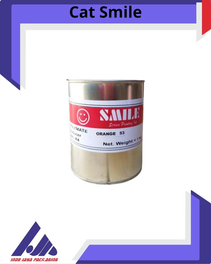 Jual Tinta/Cat Sablon Plastik SMILE POLYMATE - Orange - Kota Surabaya ...