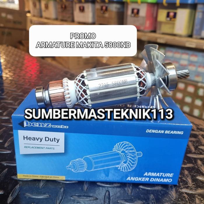 Jual ARMATURE MAKITA 5800 NB ANGKER MESIN CIRCULAR SAW MAKITA 5800NB ...