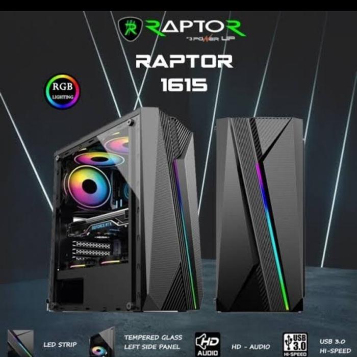 Jual CASING PC GAMING RAPTOR 1615 sudah termasuk 2 Fan - Jakarta ...