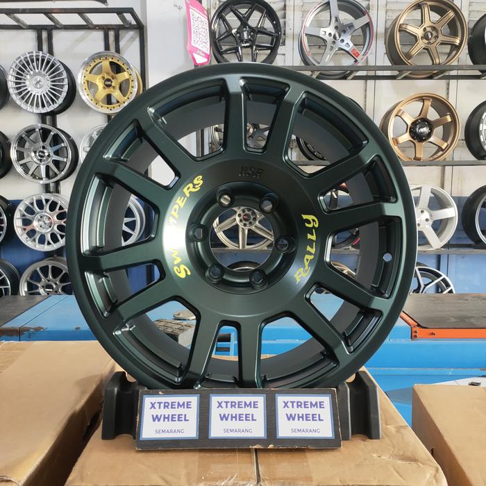 Jual Velg mobil r18 hsr swampers lebar 9 lubang 6x139 et0 grren glossy ...