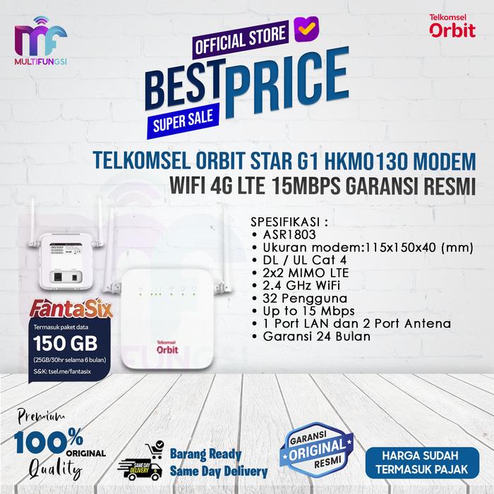 Jual Telkomsel Orbit Star G1 HKM0130 Modem Wifi 4G LTE 15mbps Garansi Resmi - Jakarta Pusat ...