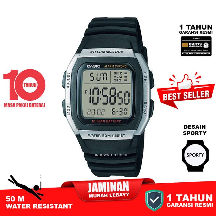 Jual Casio W-96H-1AV w96h jam tangan original garansi resmi - Jakarta Pusat - indowatch store ...