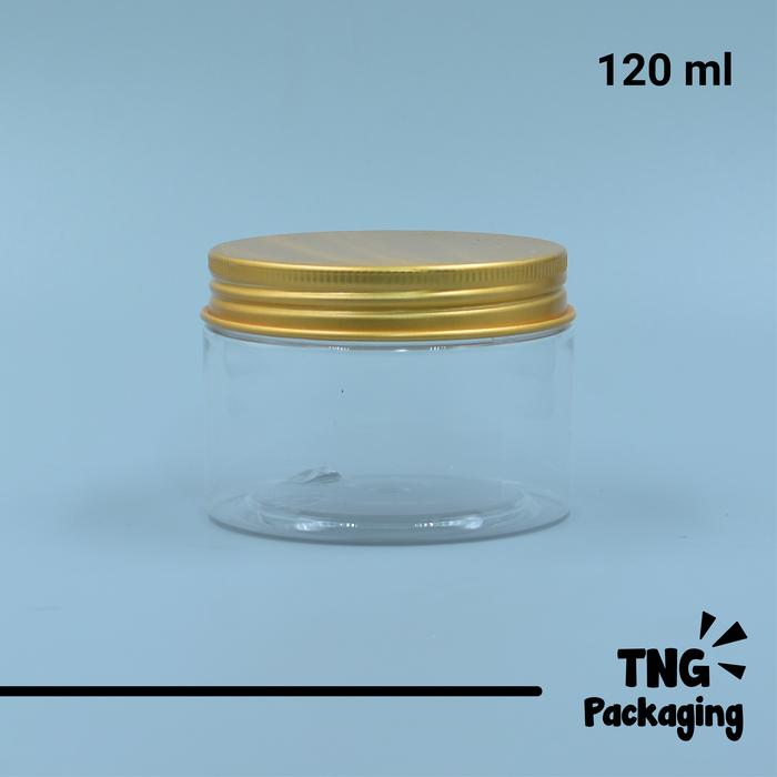 Jual Botol Plastik 120ml Tutup Gold Jar Plastik Wadah Kosong Toples ...