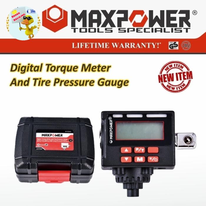 Jual digital torque meter and tyre pressure / alat ukur torsi dan angin ...