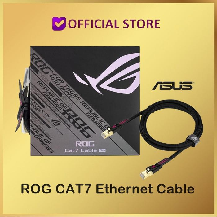 Jual Asus Rog Cat7 3m Ethernet Cable Â€“ Gaming Lan Cable High Speed ...