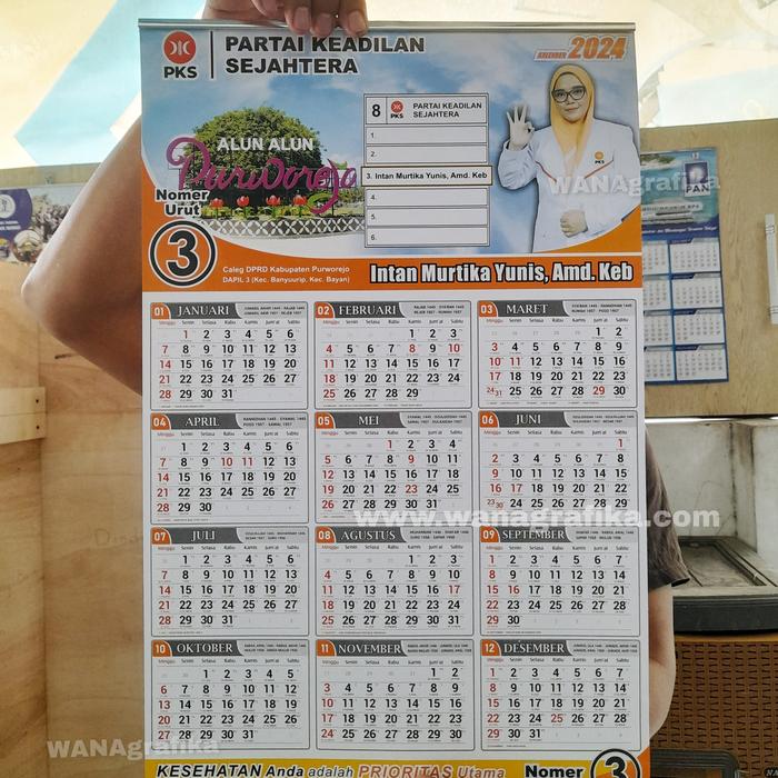 Jual custom kalender partai 2024 - Kota Yogyakarta - admin wanagrafika ...