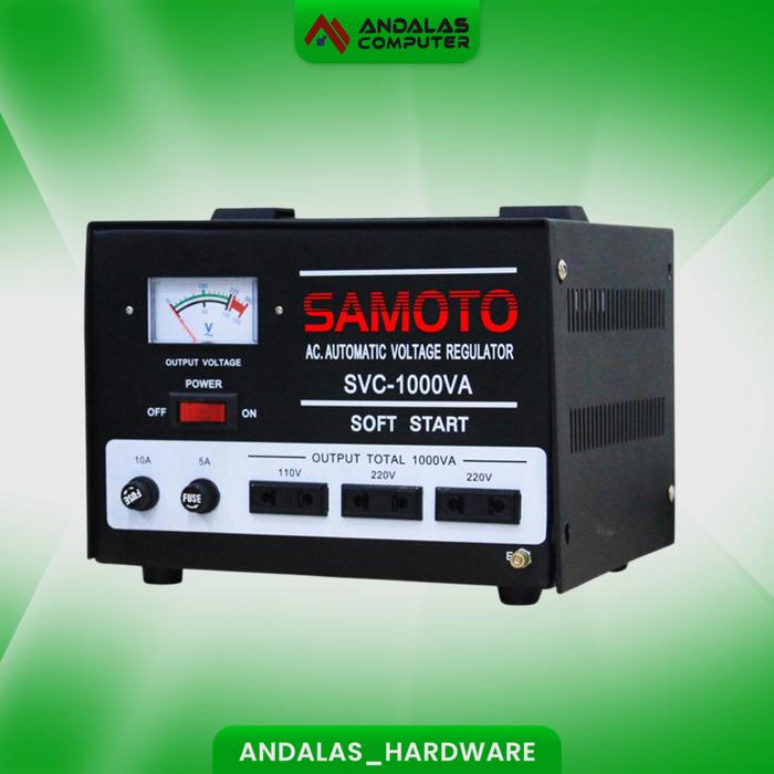 Jual Stabilizer Komputer SAMOTO Stabiliser 1000 VA Stavol Listrik ...