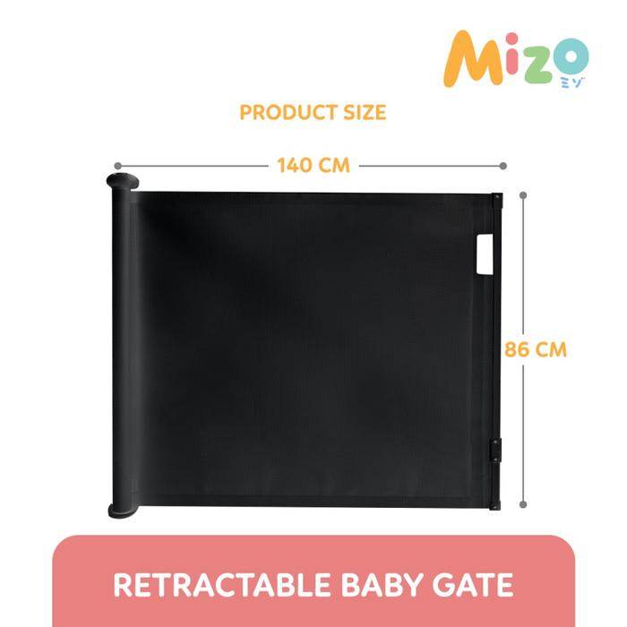 Jual Mizo Retractable Baby Gate - Pagar Pengaman Anak Bayi - White ...
