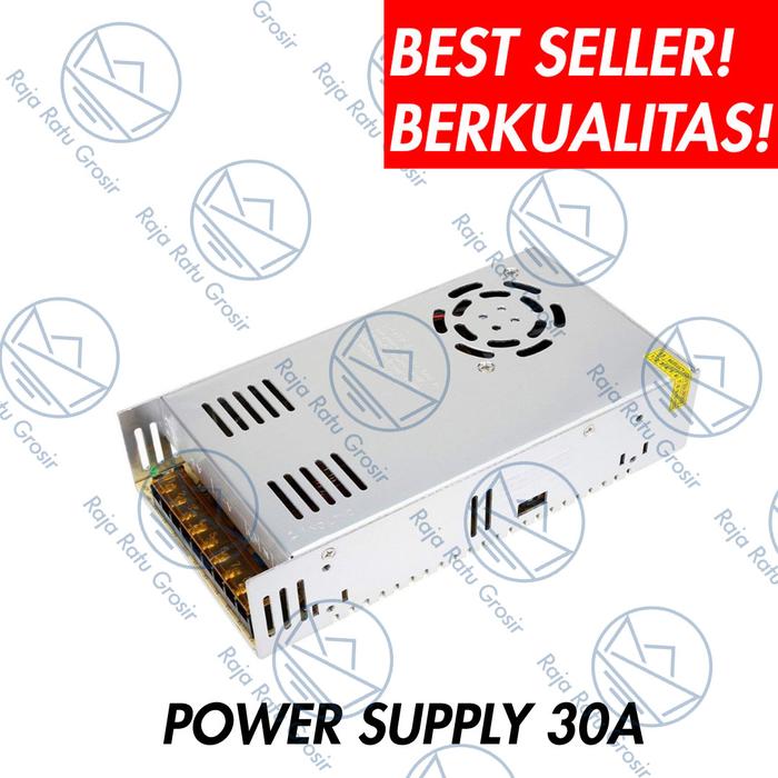 Jual Power Supply Box 30A / 12V Central Panel Cctv Adaptor + KIPAS ...