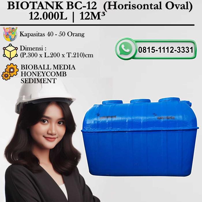 Jual Septictank Biofil Biotank Kapasitas 12000 Ltr 12m3 / Biotech ...